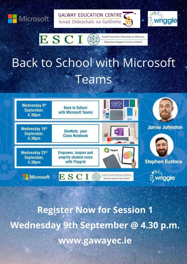 Back to School with Microsoft Teams-Primary - Welcome to Galway ...