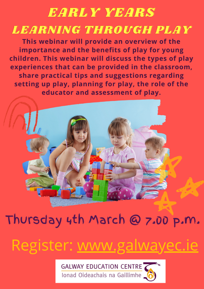 Early Years : Learning through Play-Primary - Welcome to Galway ...