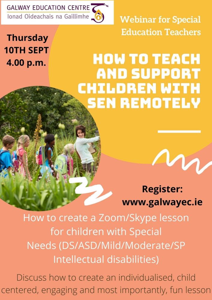 How to Teach & Support Children with SEN remotely-Post Primary ...