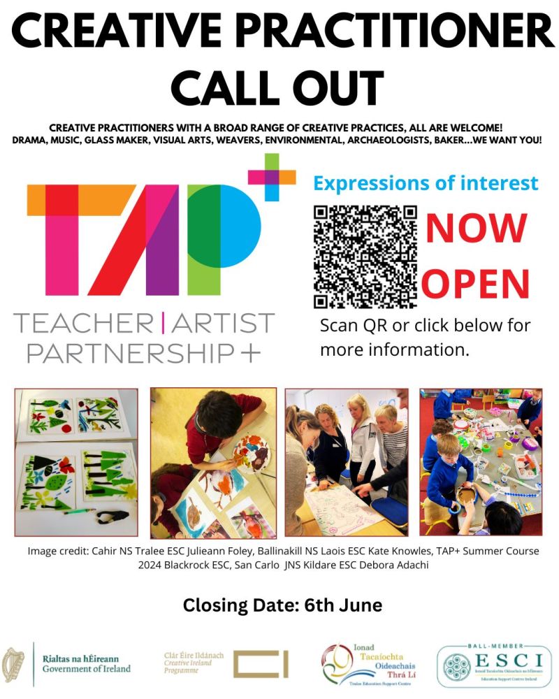Call Out for Creative Practitioners - Teacher Artist Partnership+ 2025/ ...