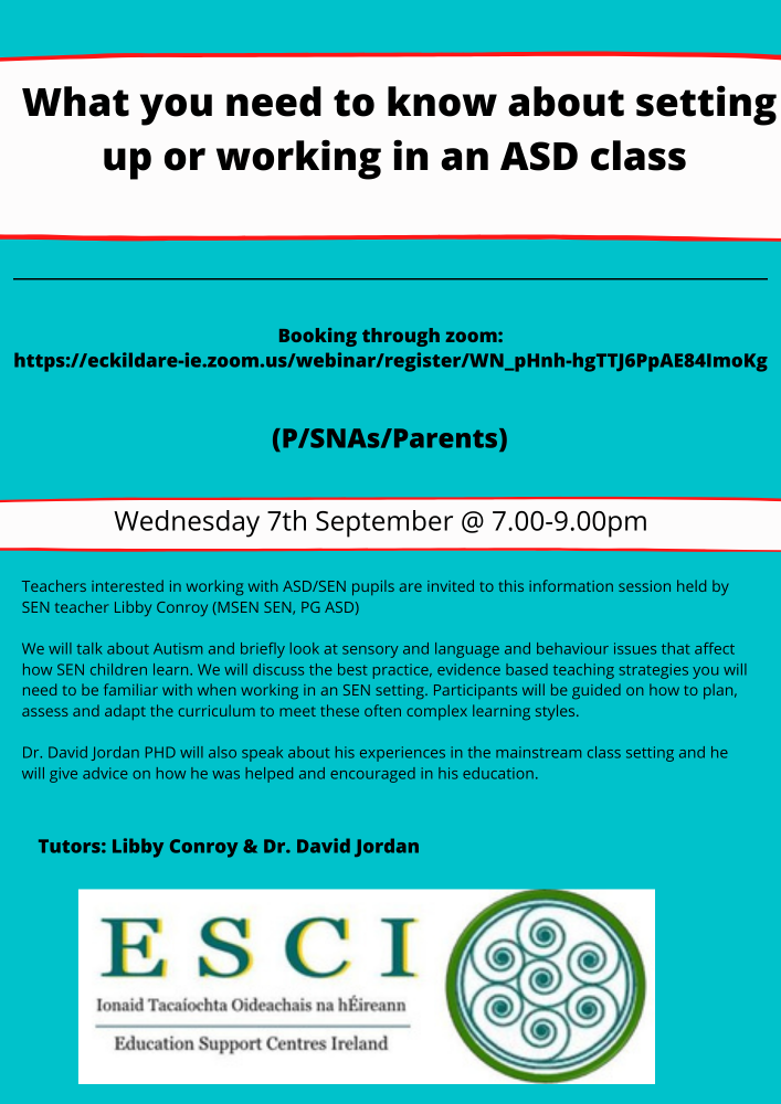 What you need to know about setting up or working in an ASD class ...