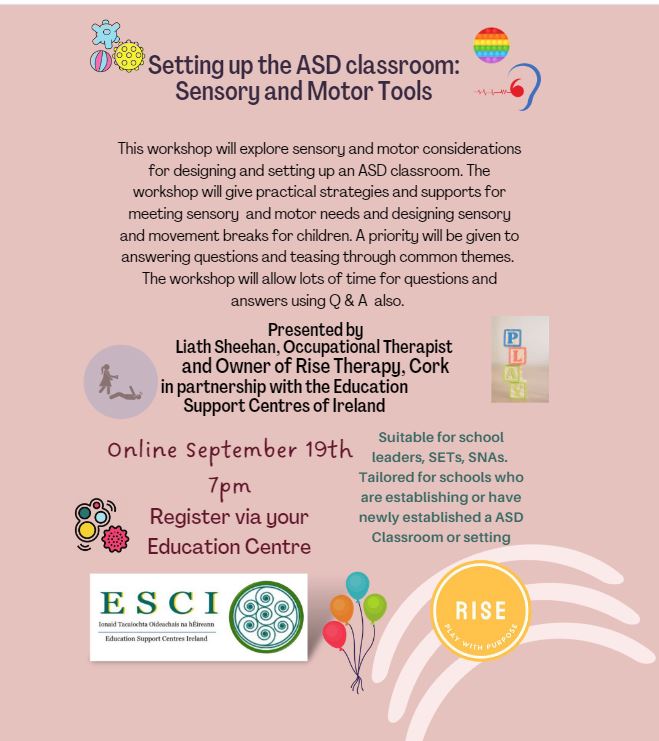 ESCI: Setting up the ASD Classroom - Sensory and Motor Tools-Primary ...